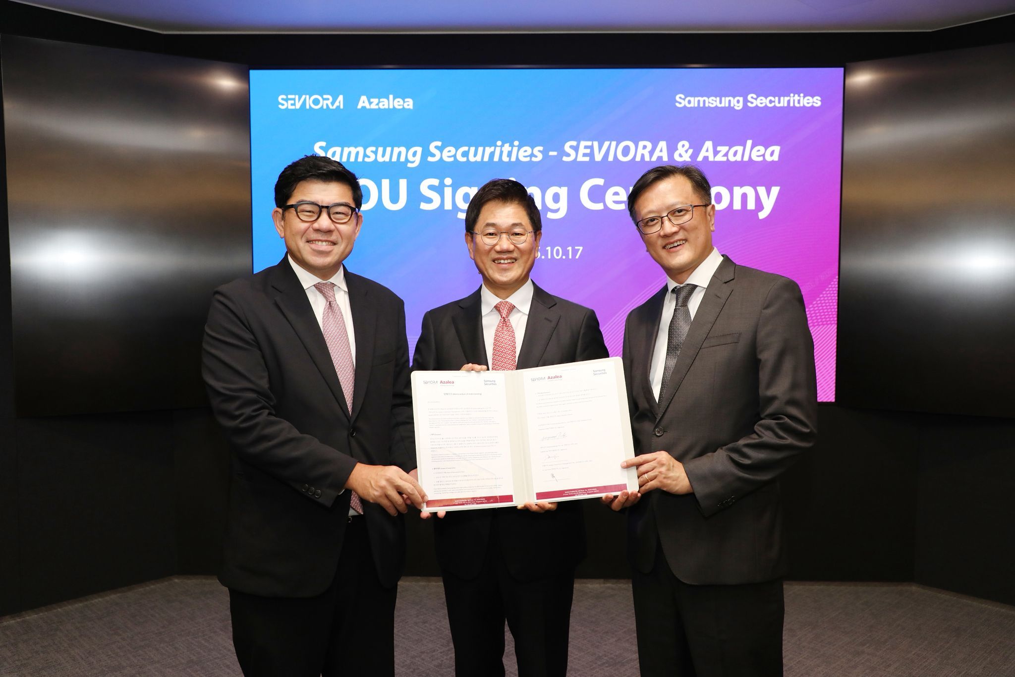 Temasek-backed Seviora and Azalea sign MOU with Samsung Securities for ...